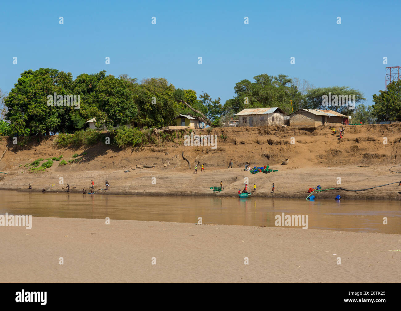 Omo River Banks, Kangate, Omo Valley, Ethiopia Stock Photo - Alamy