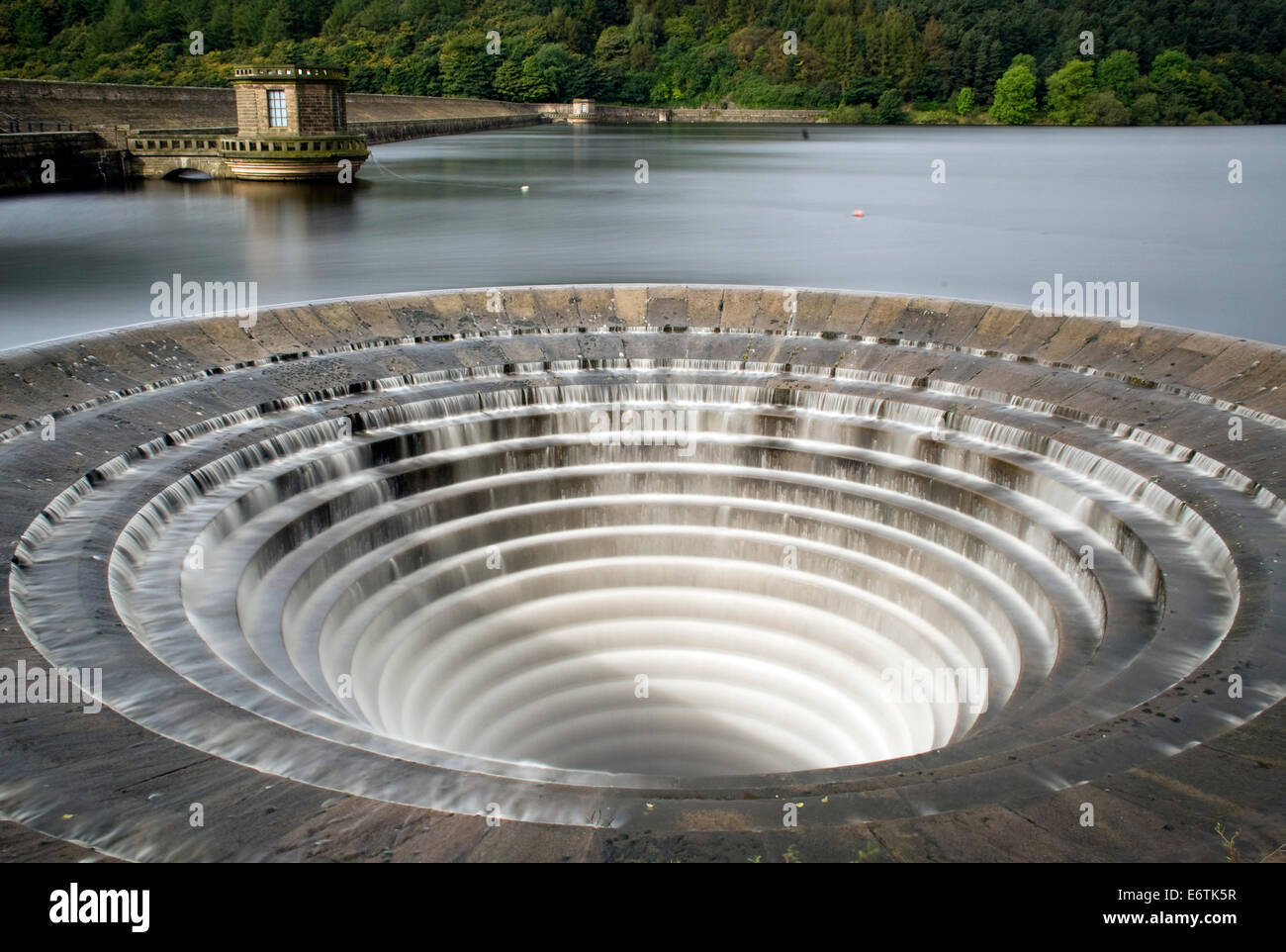 Ladybower Reservoir Plughole, Derbyshire Stock Photo, Royalty Free ...