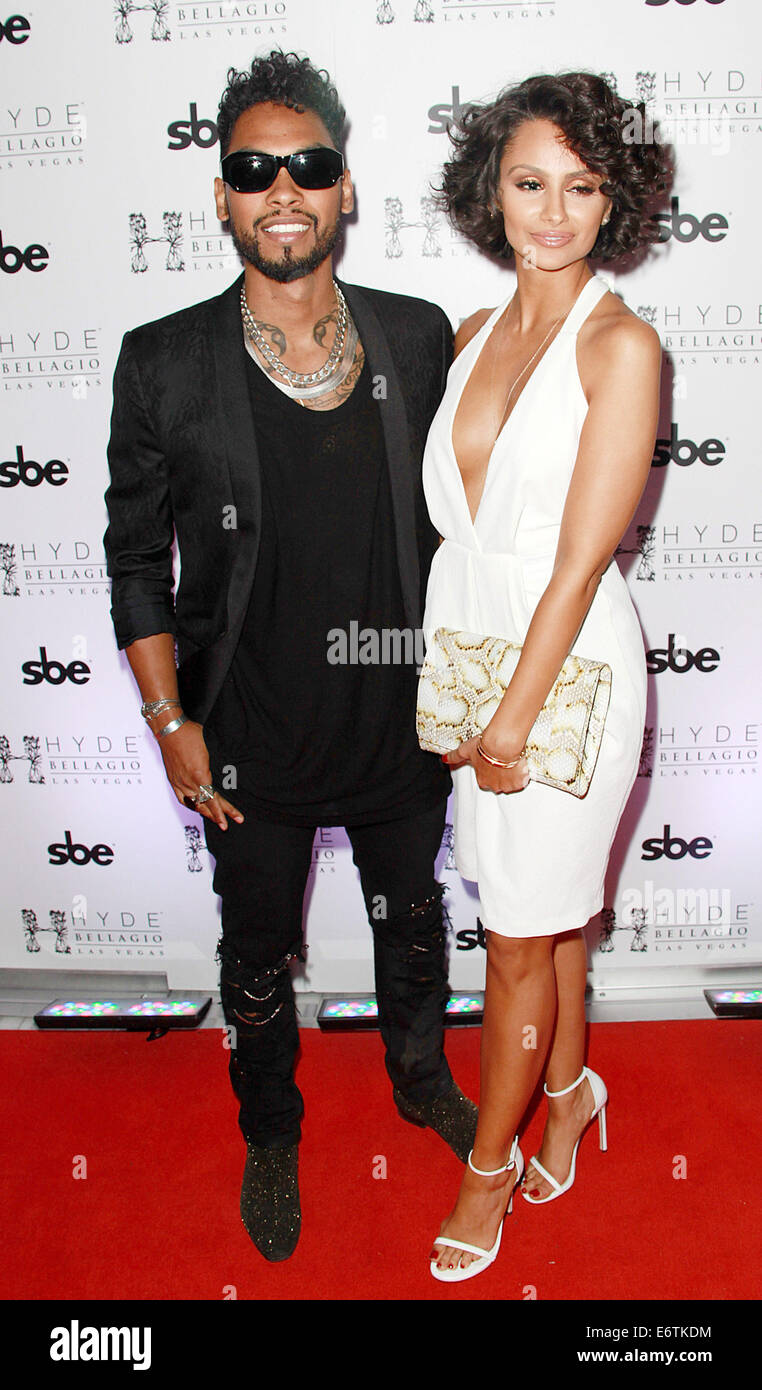 Las Vegas, Nevada, USA. 31st Aug, 2014. Singer-songwriter Miguel and ...