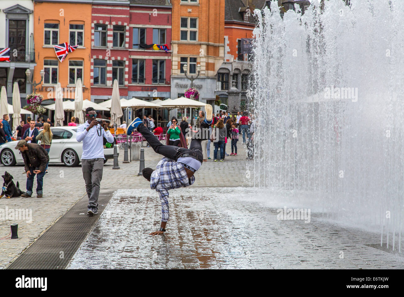 Grand Place, the central square in the city center, historic old town ...