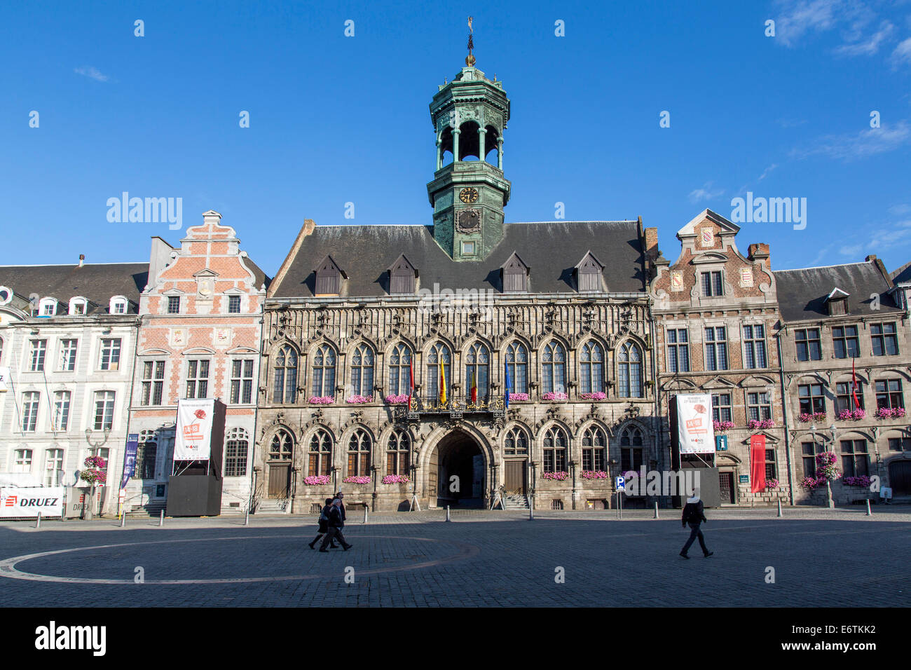 Grand Place, the central square in the city center, historic old town ...