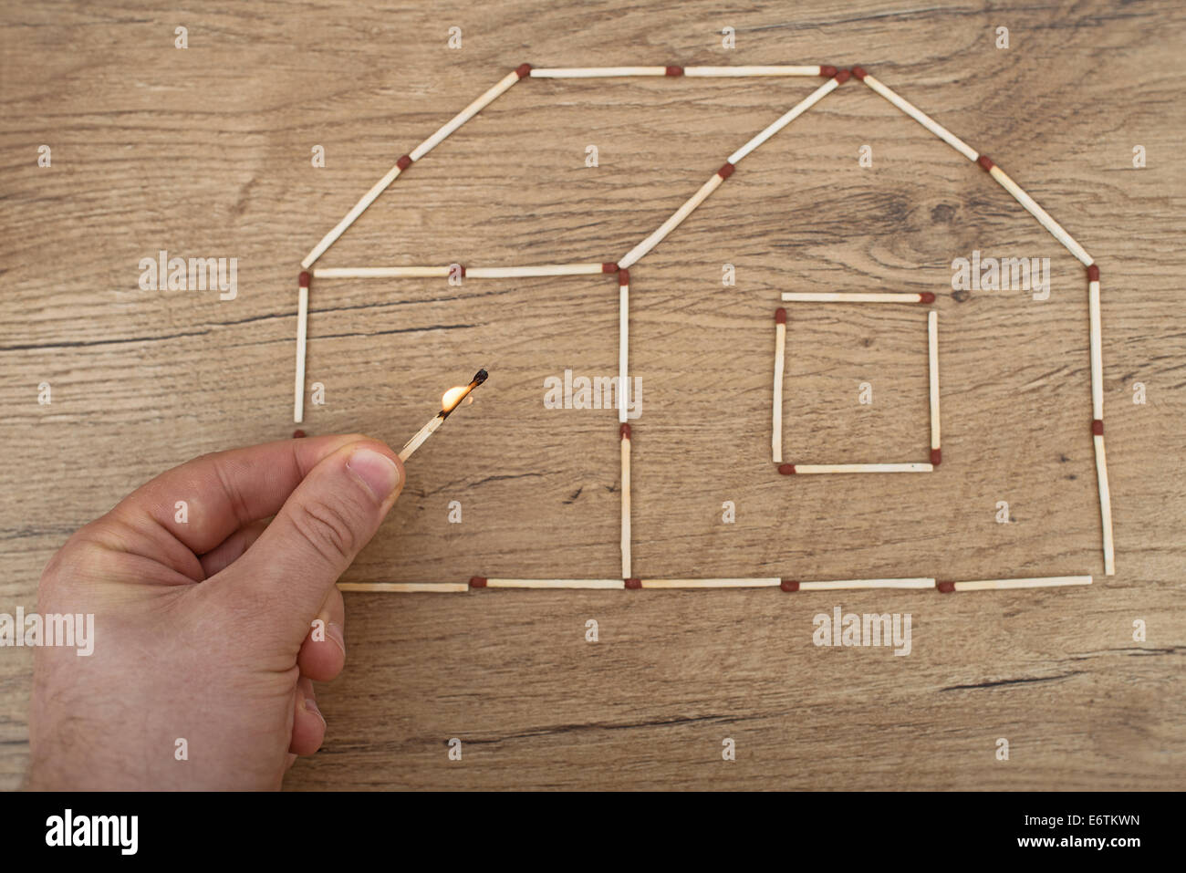 Matchstick Drawings On Paper