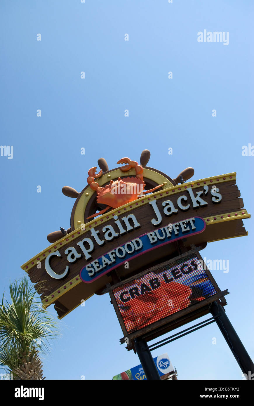 Captain jack seafood buffet sign hi-res stock photography and images ...