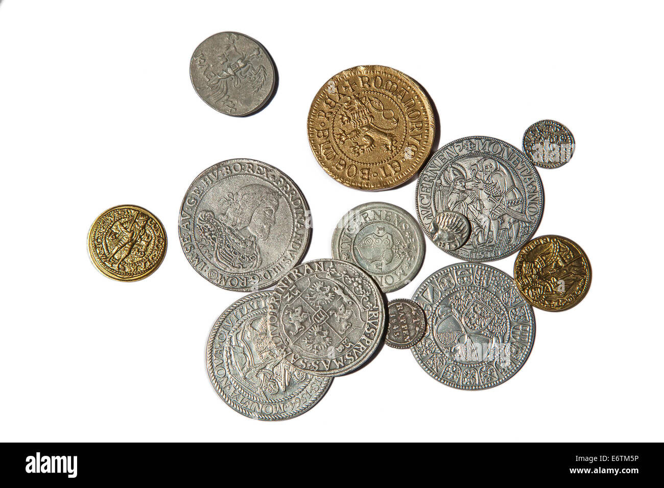 Silver coins medieval uk hi-res stock photography and images - Alamy