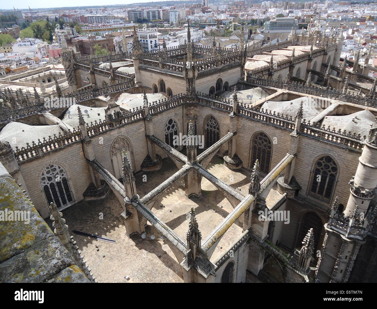 Spanish Castle in the sunny day in the old town Stock Photo - Alamy