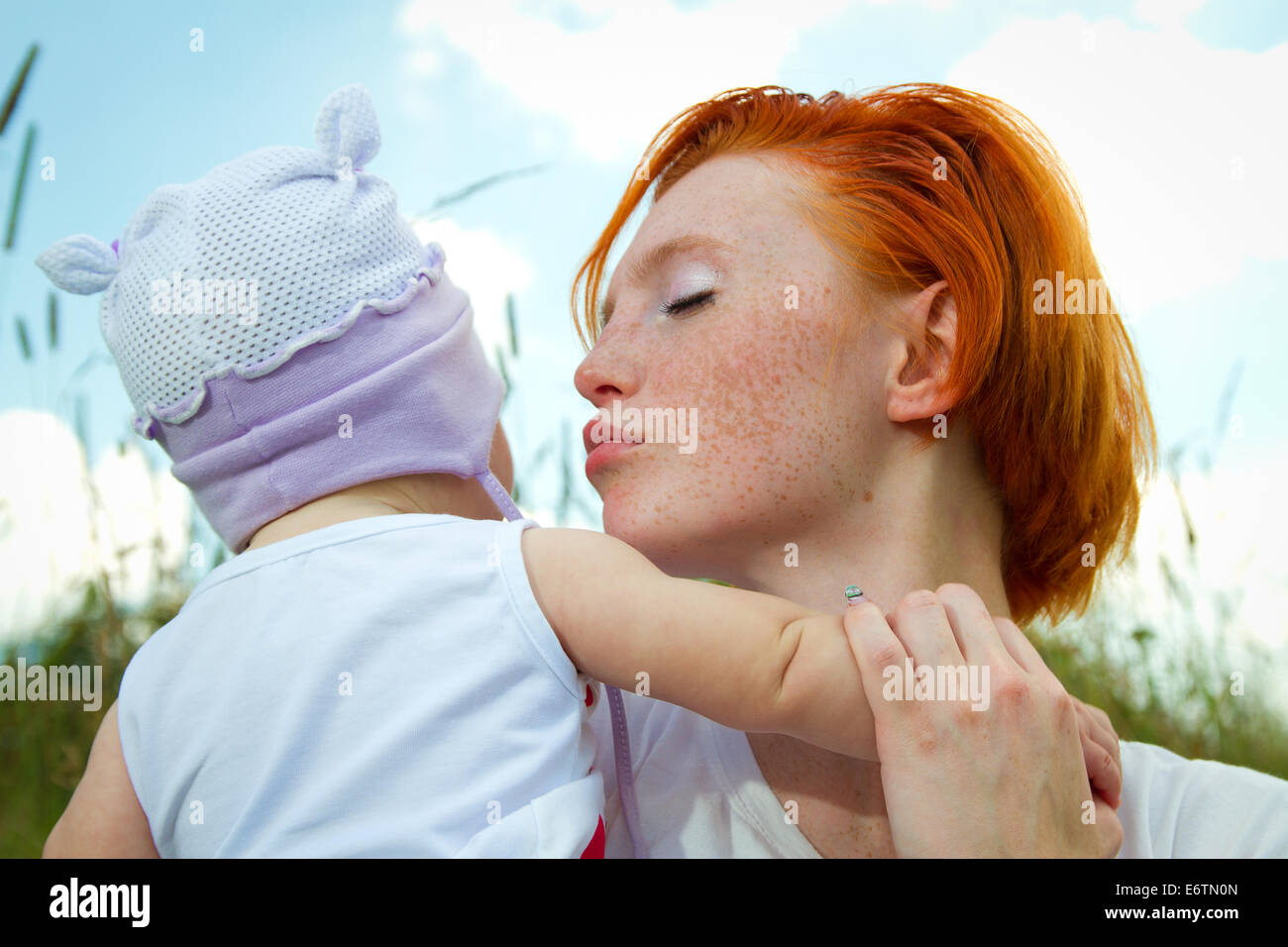 baby with mother nature. summer and fresh air Stock Photo - Alamy
