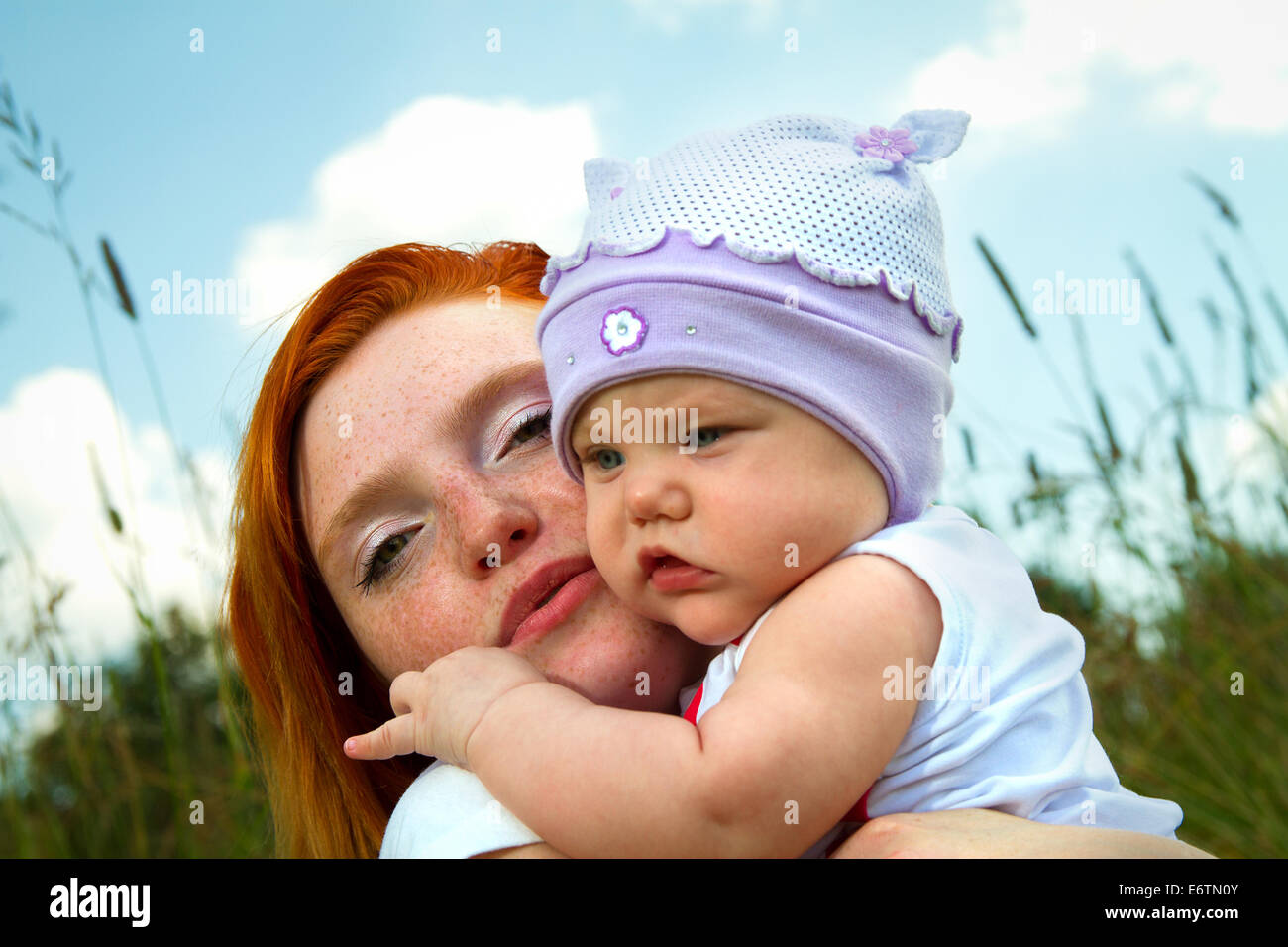 baby with mother nature. summer and fresh air Stock Photo - Alamy