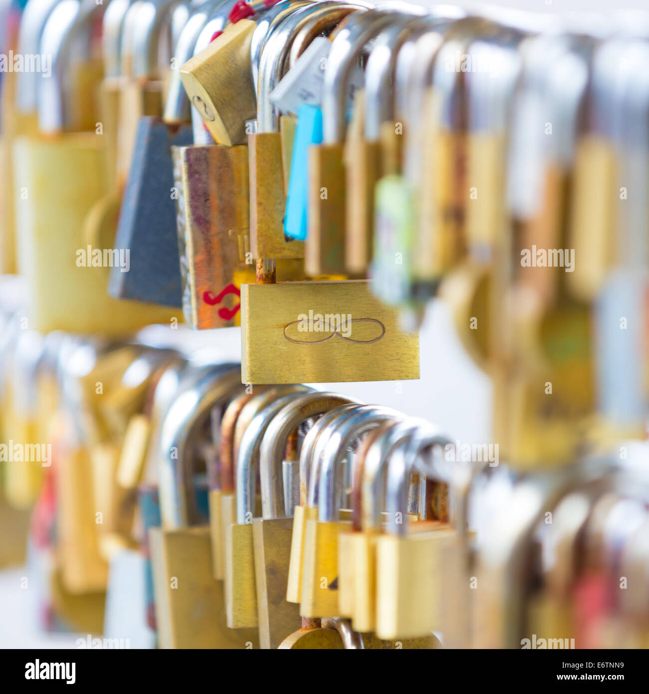Forever love lockers Stock Photo - Alamy