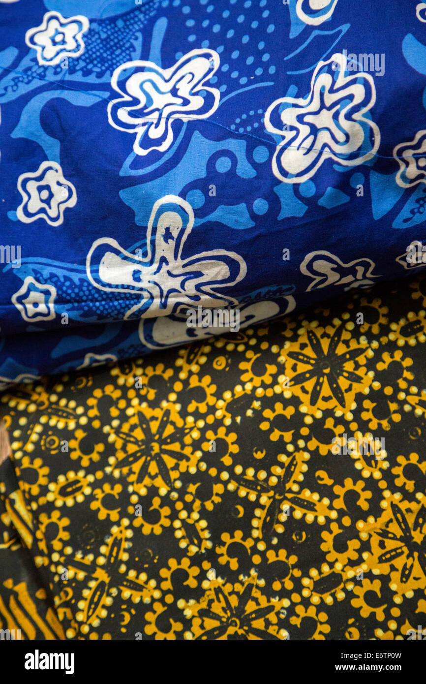 Yogyakarta, Java, Indonesia. Batik Fabric Designs Stock Photo - Alamy