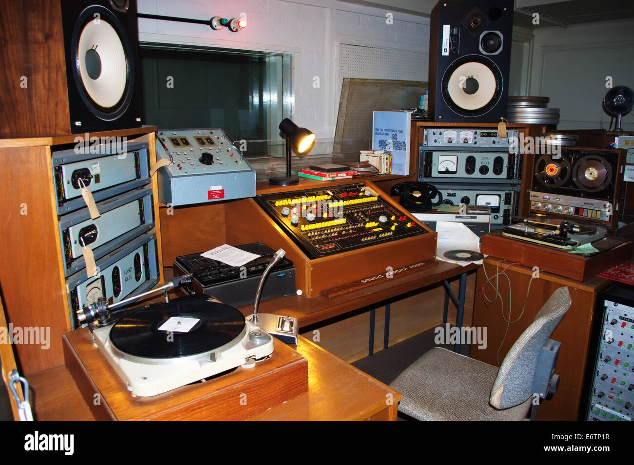 Vintage Sound Studio in Museum of Scotland Stock Photo - Alamy