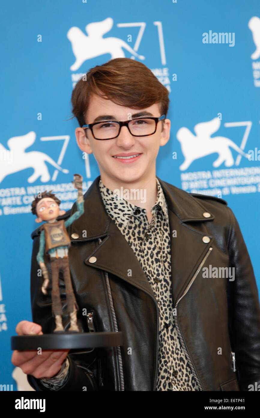 Venice, Italy. 31st Aug, 2014. Actor Isaac Hempstead Wright poses with ...