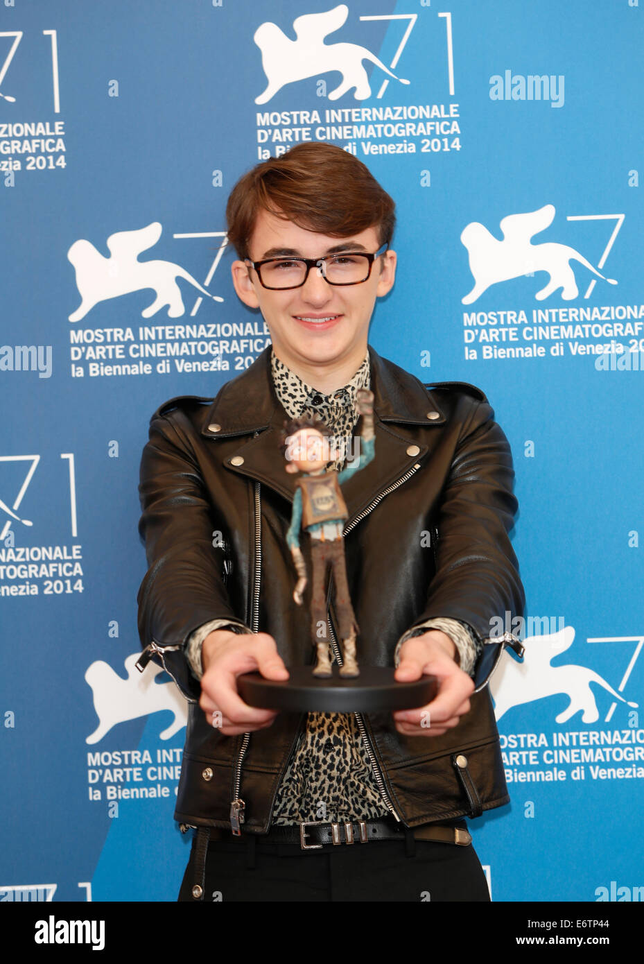 Venice, Italy. 31st Aug, 2014. Actor Isaac Hempstead Wright poses with ...