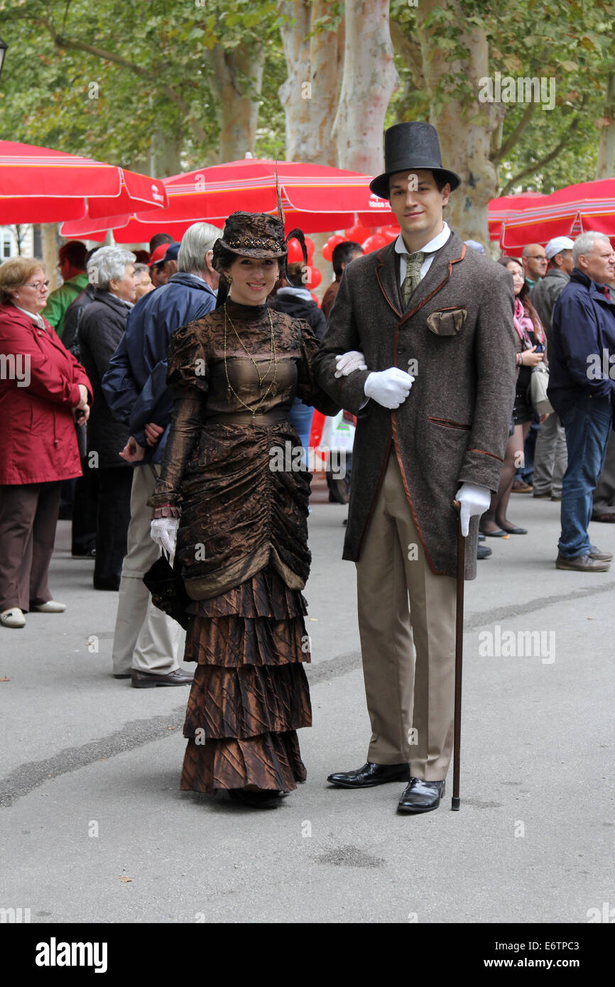 The event Zagreb Time Machine, there was a promenade of the old city ...