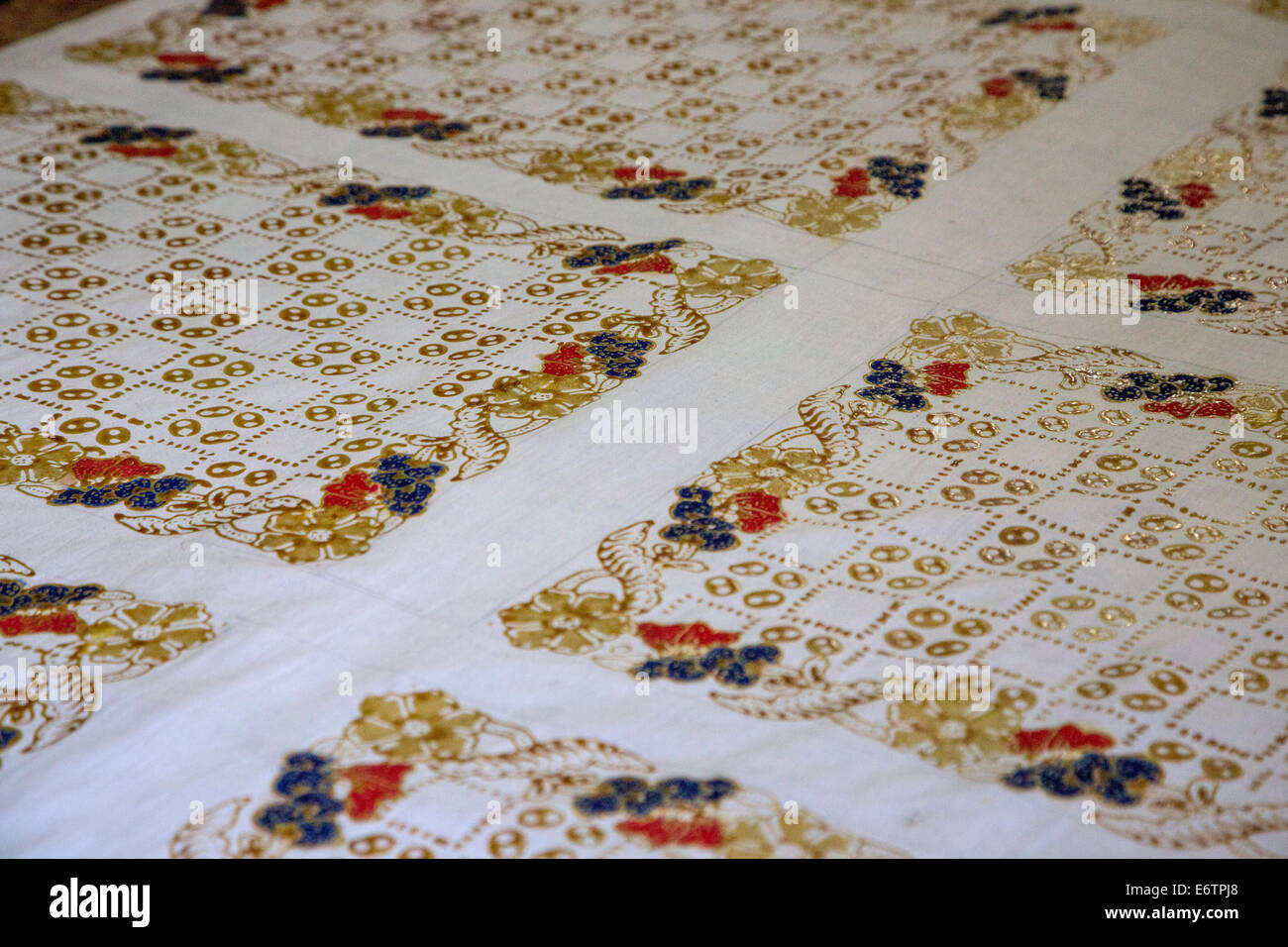 Yogyakarta, Java, Indonesia. Batik Textile Design Stock Photo - Alamy