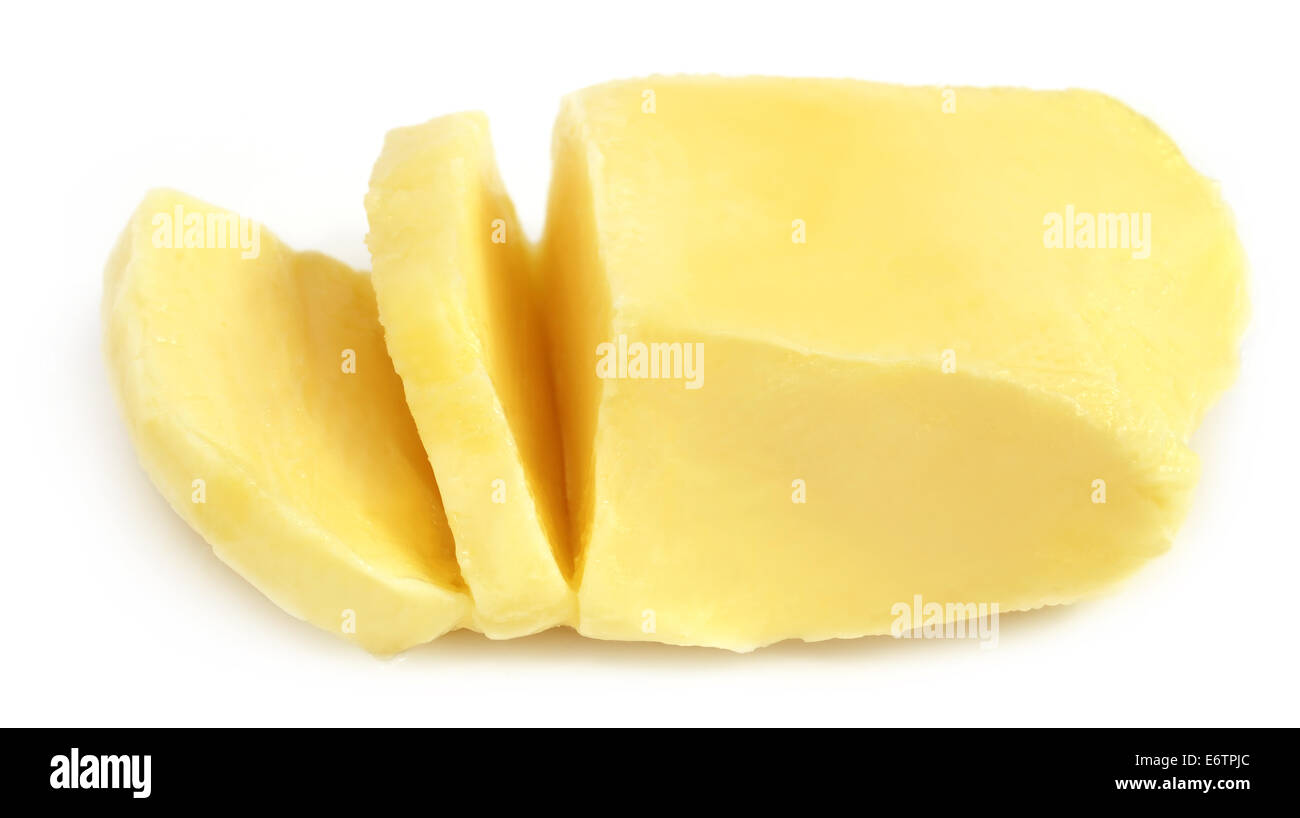 Butter over white background Stock Photo - Alamy