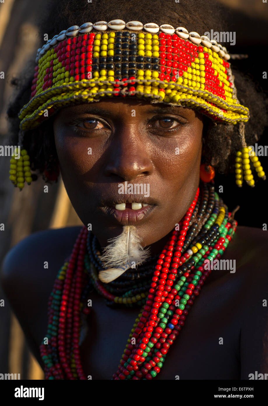 Mrs Gnikoriyo, Dassanech Tribe Woman, Omorate, Omo Valley, Ethiopia ...