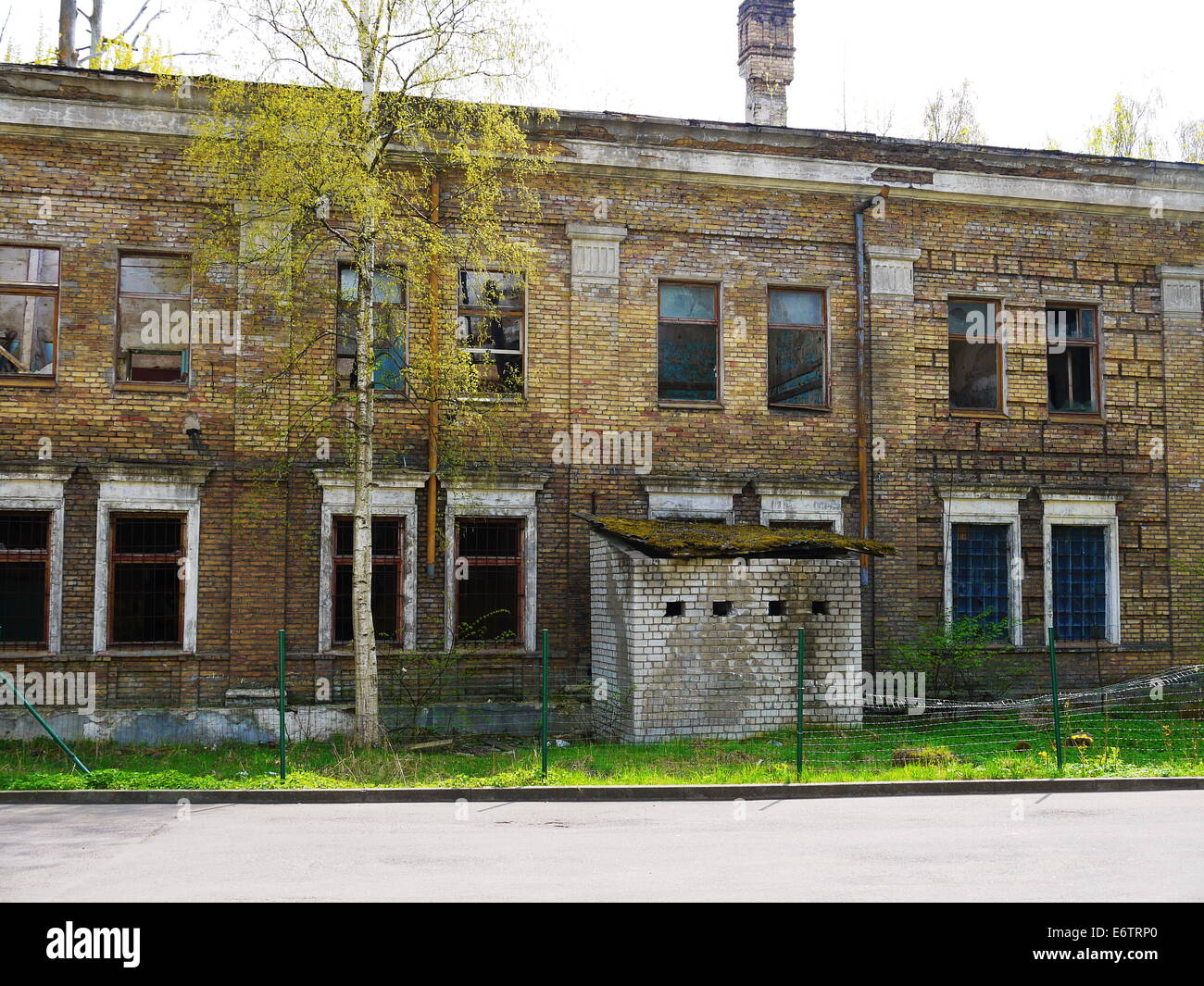 Old military base of Soviet army in Latvia Stock Photo - Alamy