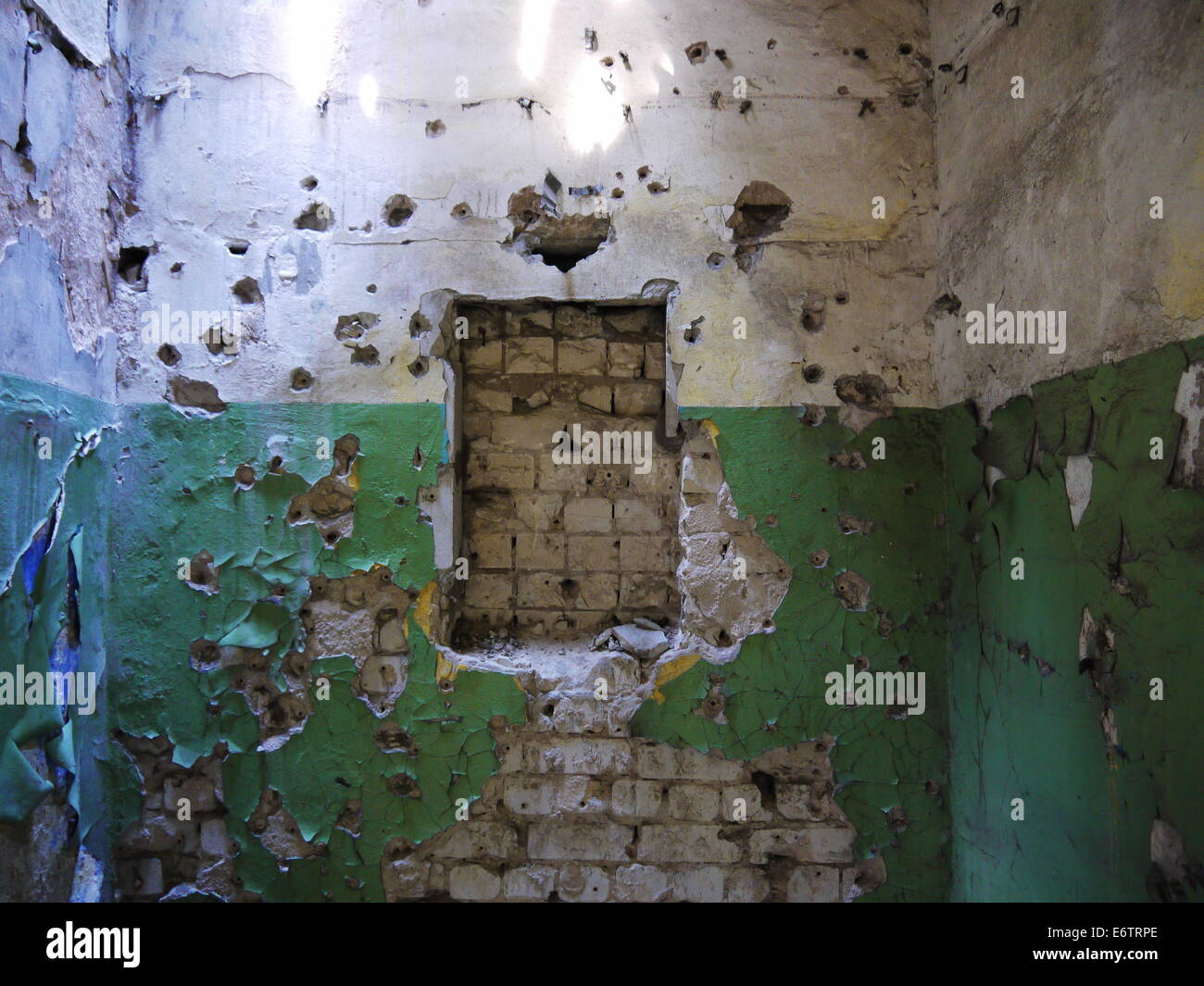 Interior of an abandoned Soviet military base, Latvia Stock Photo - Alamy