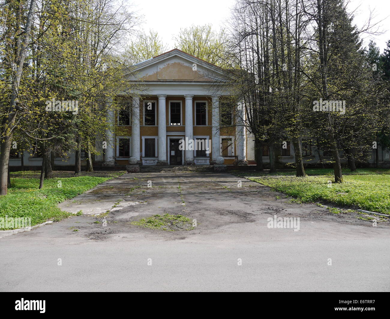 Interior of an abandoned Soviet military base, Latvia Stock Photo - Alamy