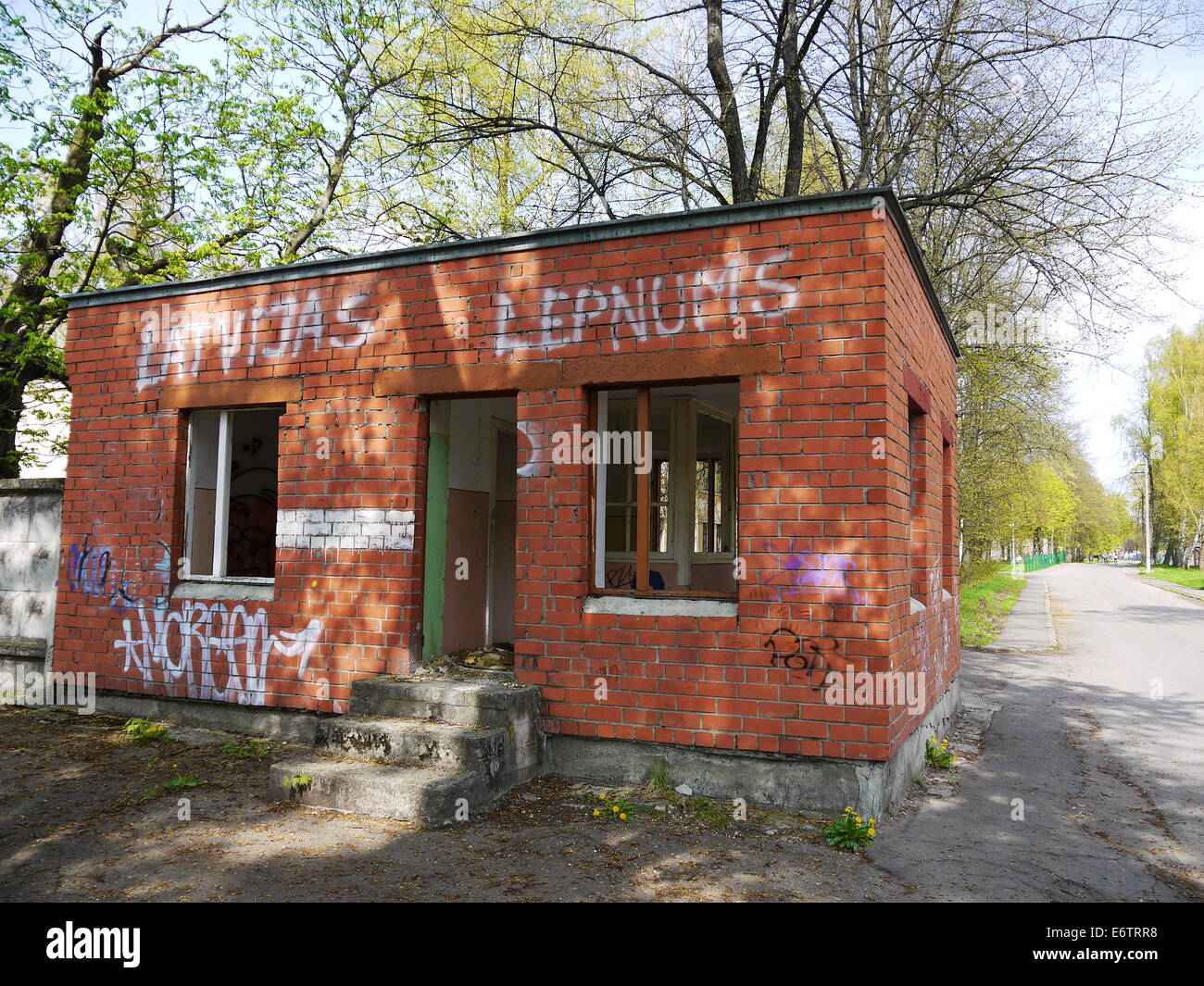 Interior of an abandoned Soviet military base, Latvia Stock Photo - Alamy