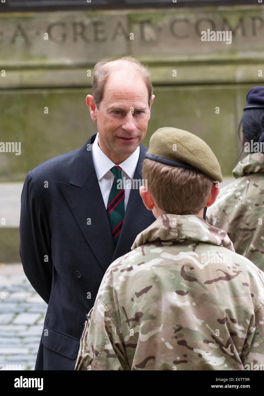 Liverpool, Merseyside, UK 31st August, 2014. Prince Edward at Liverpool ...