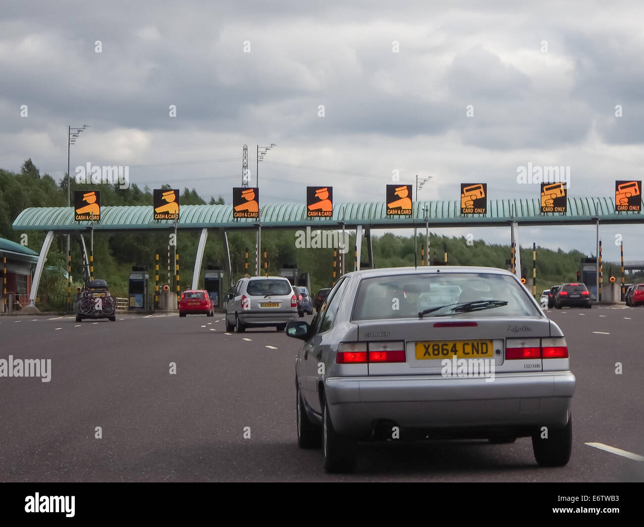 vehicle, expressway, traffic, roadway, gate, toll, motorway Stock Photo ...