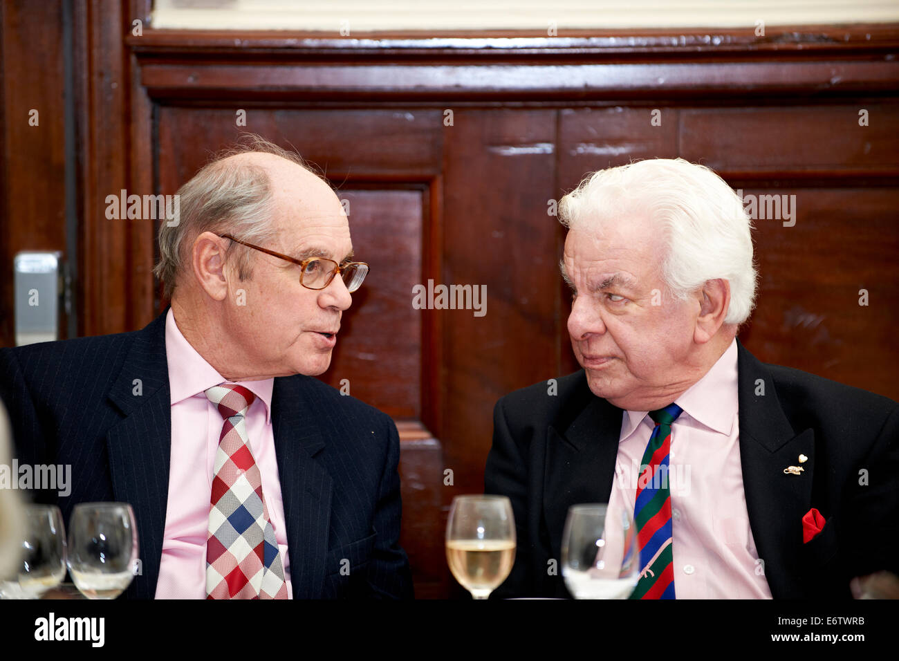 Simon Hoggart and Barry Cryer at the Oldie Literary Lunch 14-02-2012 ...