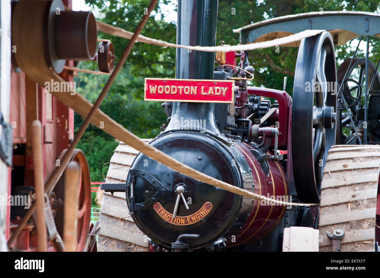 woodton lady traction engine Stock Photo - Alamy