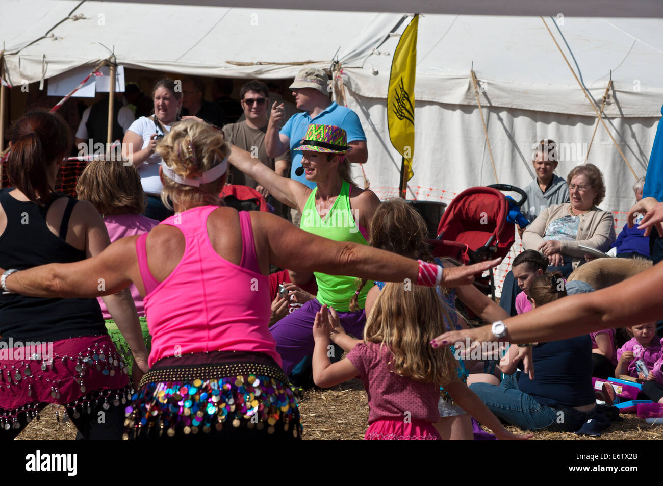 Zumba class display Stock Photo - Alamy