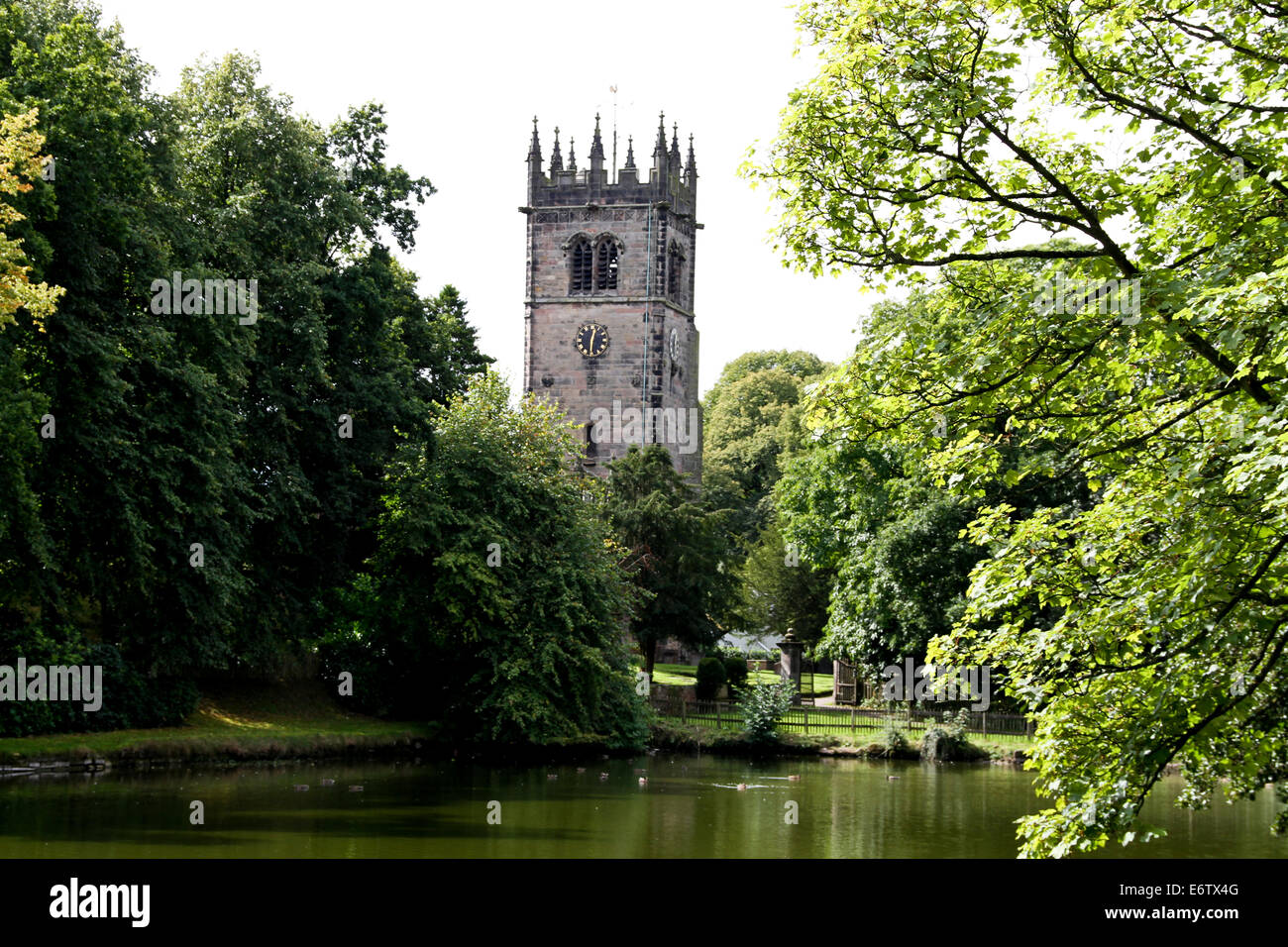 Parish church of St James the Great Gawsworth Stock Photo - Alamy