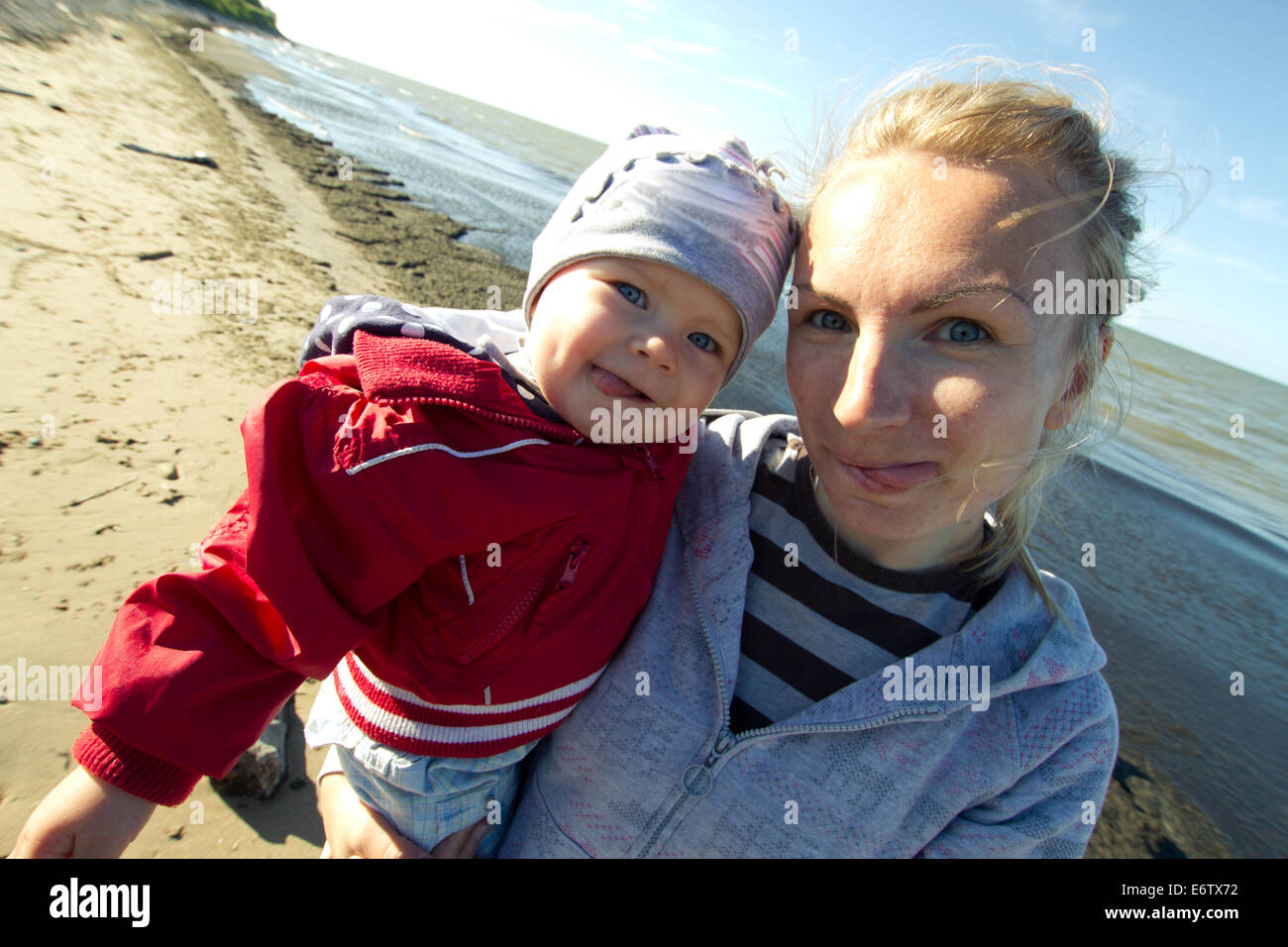 baby with mother nature. summer and fresh air Stock Photo - Alamy