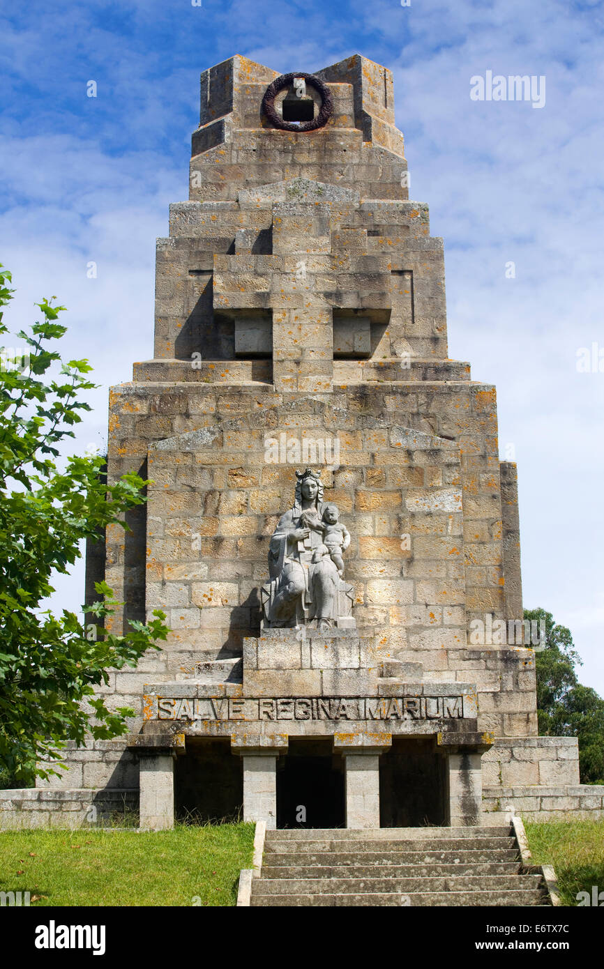 Monteferro monument at Nigran, Galicia, Spain Stock Photo - Alamy