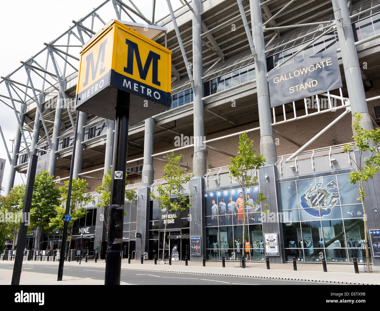 Saint James' Park, the football ground home of Newcastle United and St ...