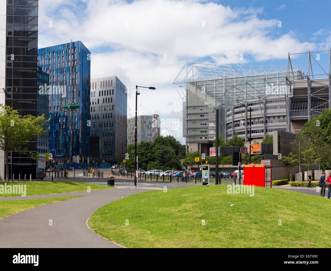 Modern office development on Gallowgate besides Saint James' Park ...