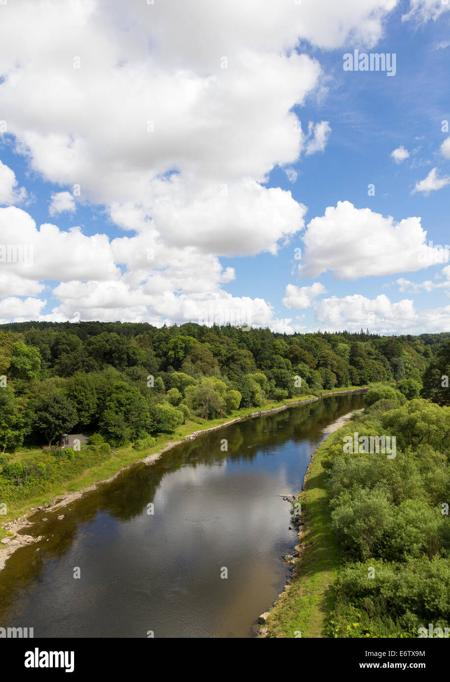 The River Tweed pictured from the A68 at Leaderfoot Stock Photo - Alamy