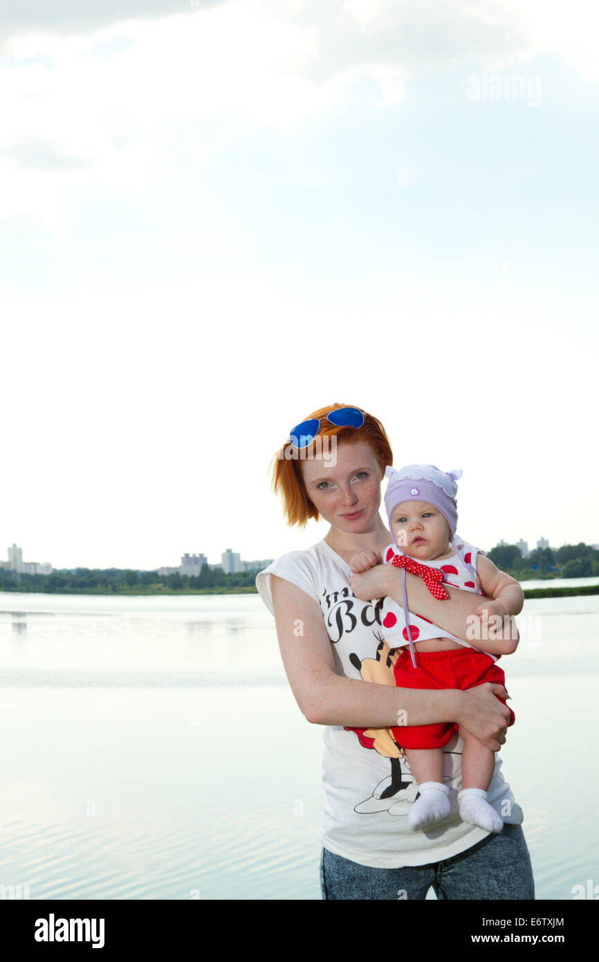 baby with mother nature. summer and fresh air Stock Photo - Alamy