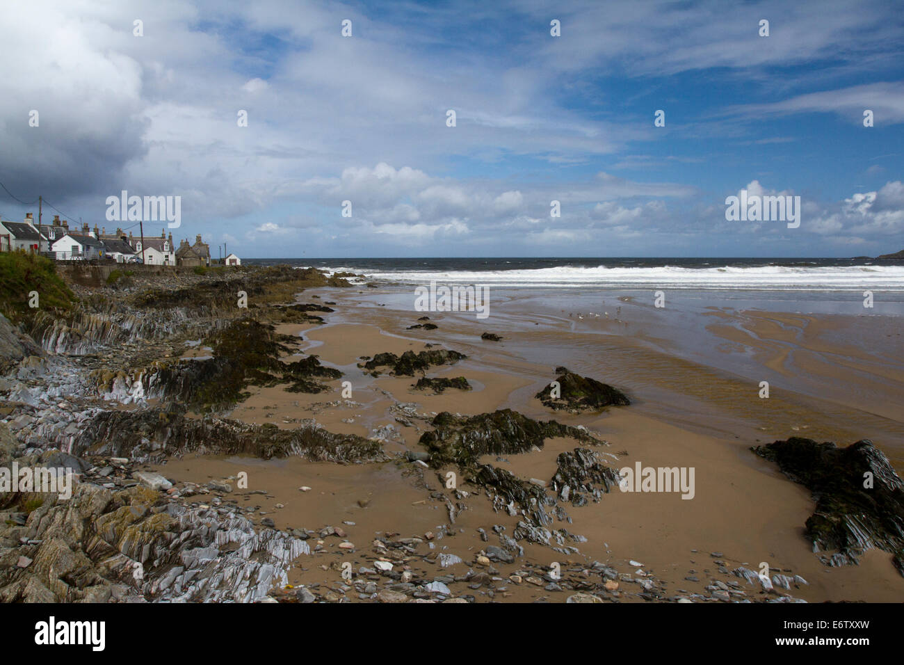 The Village of Sandend, Scotland, UK Stock Photo - Alamy