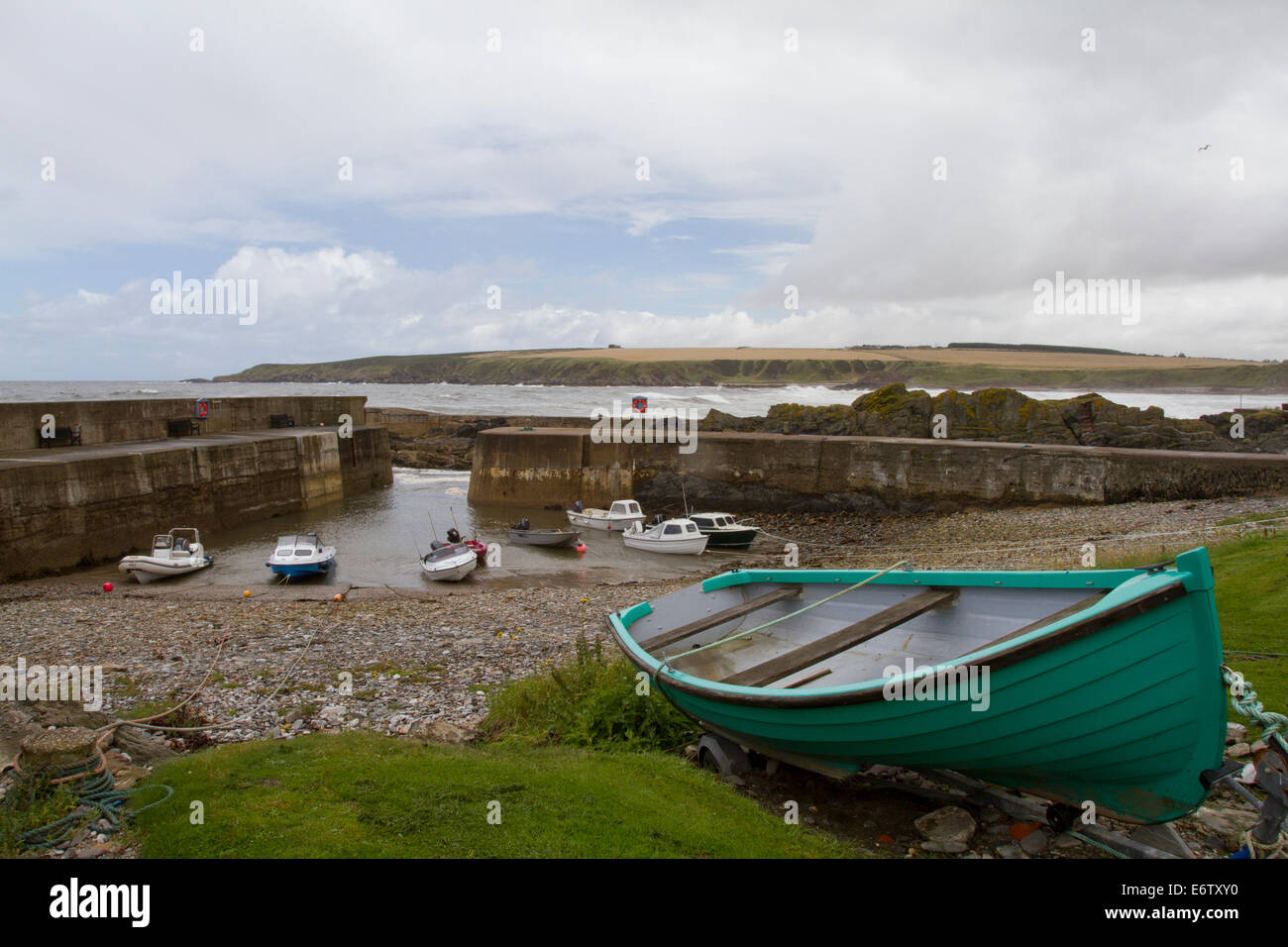 The Village of Sandend, Scotland, UK Stock Photo - Alamy