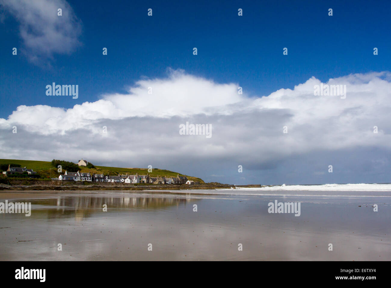 The Village of Sandend, Scotland, UK Stock Photo - Alamy