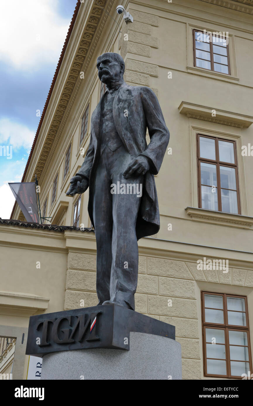Monument of Tomas Garrique Masaryk, first President of Czechoslovakia ...