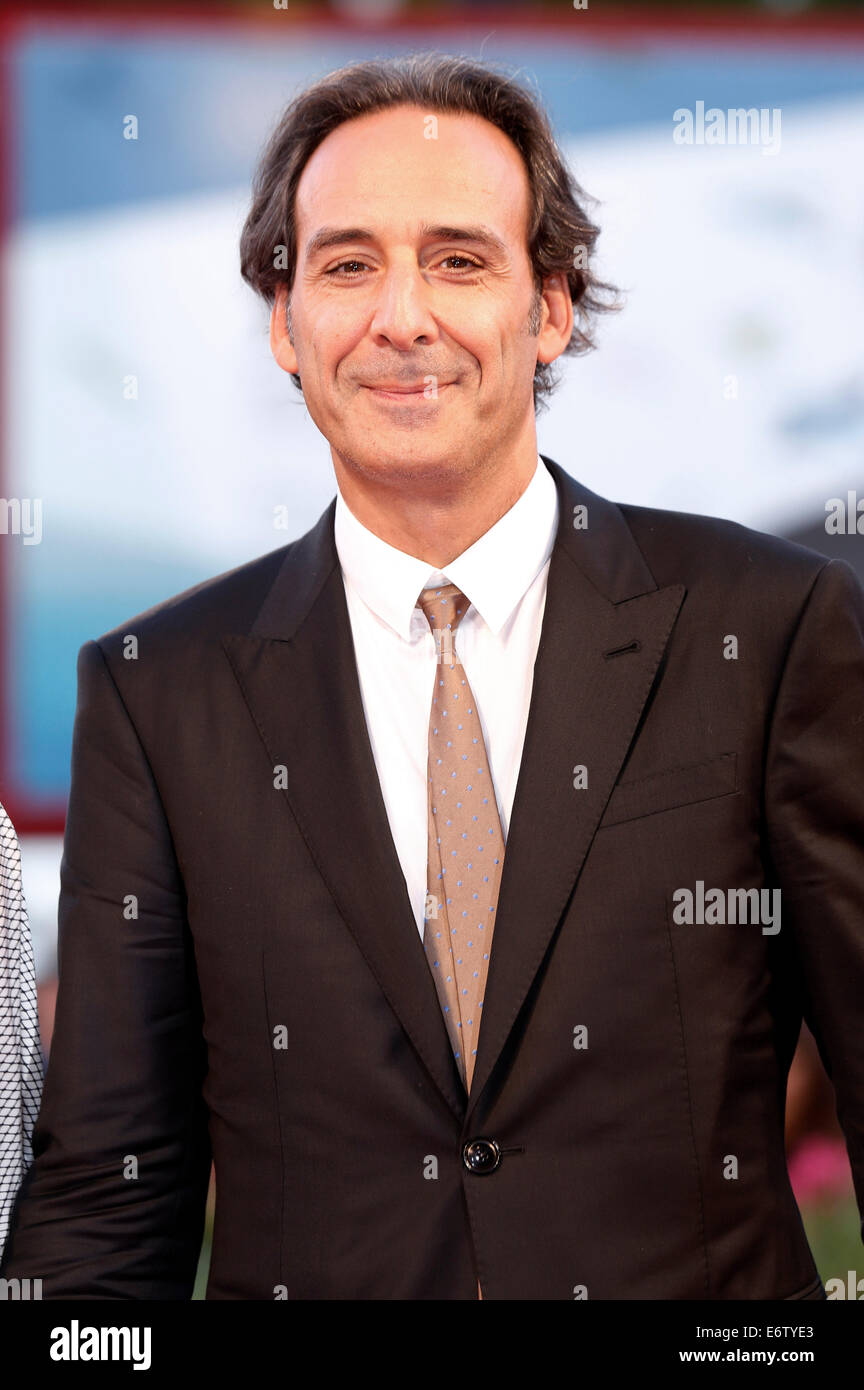 Alexandre Desplat attending the '3 Coeurs' premiere at the 71nd Venice ...