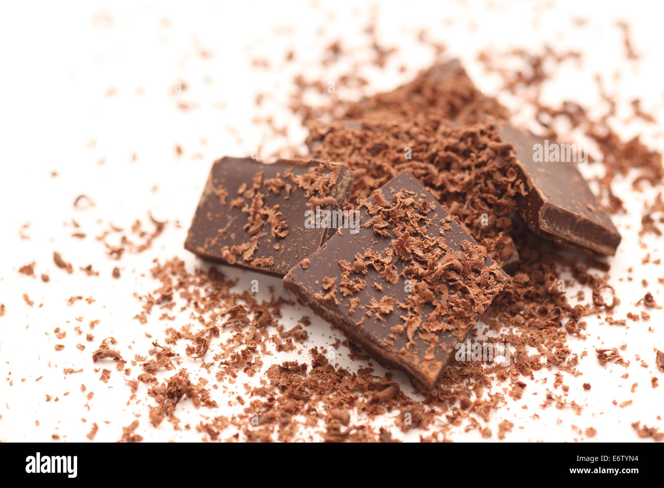 Delicious chocolate in grated chocolate crumbs Stock Photo - Alamy