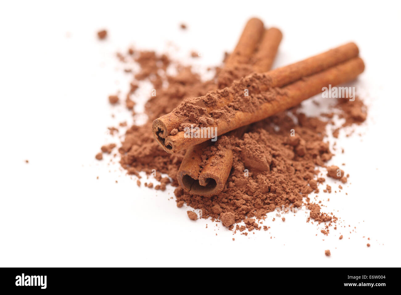 Cinnamon powder white background hi-res stock photography and images ...