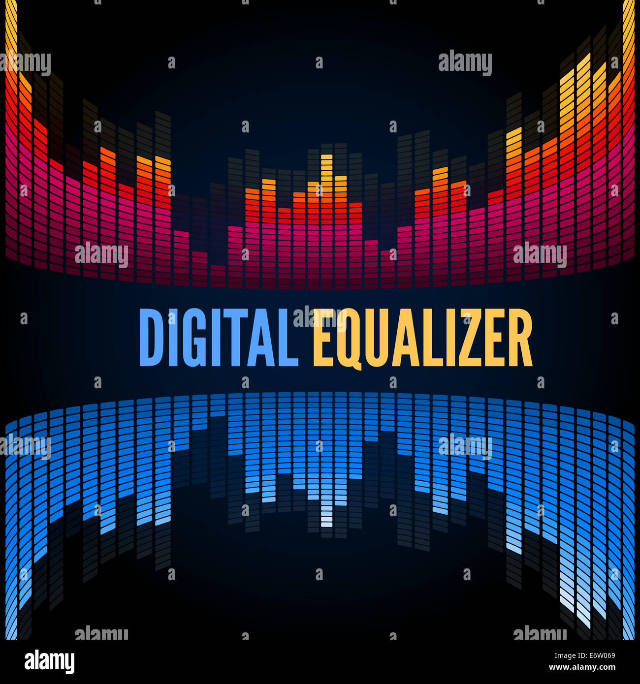 Abstract music equalizer Stock Photo - Alamy