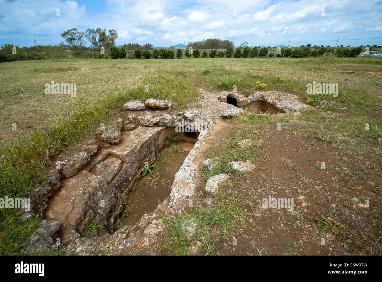 the famous necropolis of Angelo at Sardinia in Italy Stock Photo - Alamy