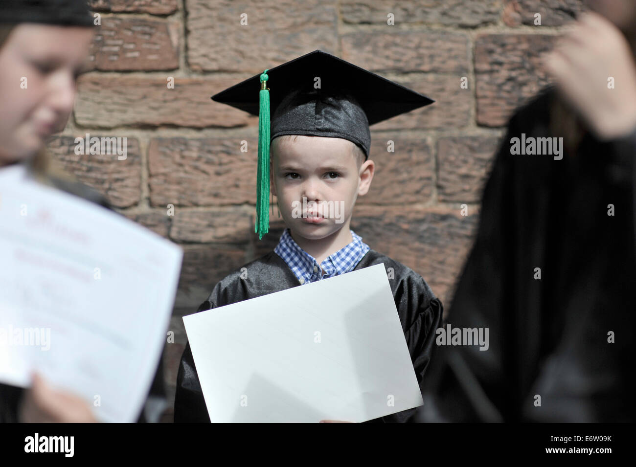 child genius boy university graduate Stock Photo - Alamy