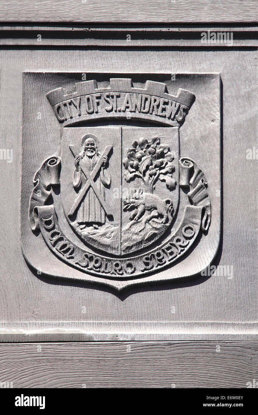 crest of the City of St. Andrews , Scotland Stock Photo - Alamy