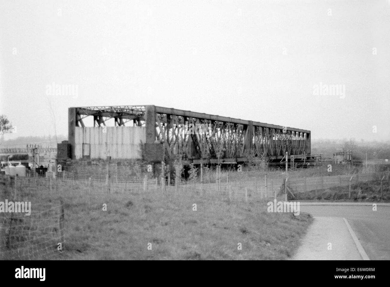 great central railway birdcage bridge in rugby warwickshire england uk ...