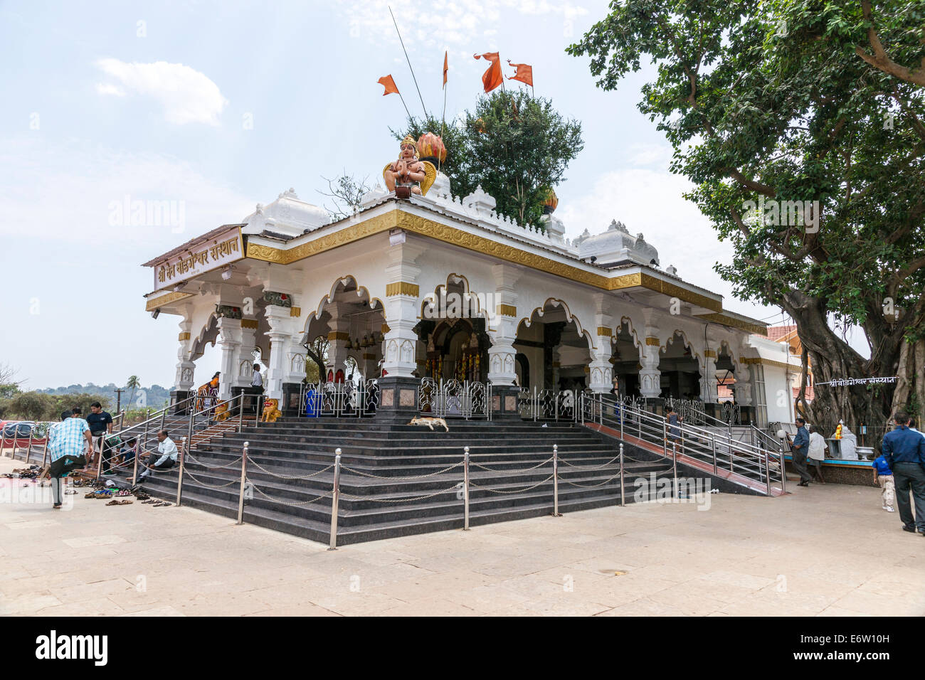 Hindu temple in Mapusa, Goa India Stock Photo - Alamy