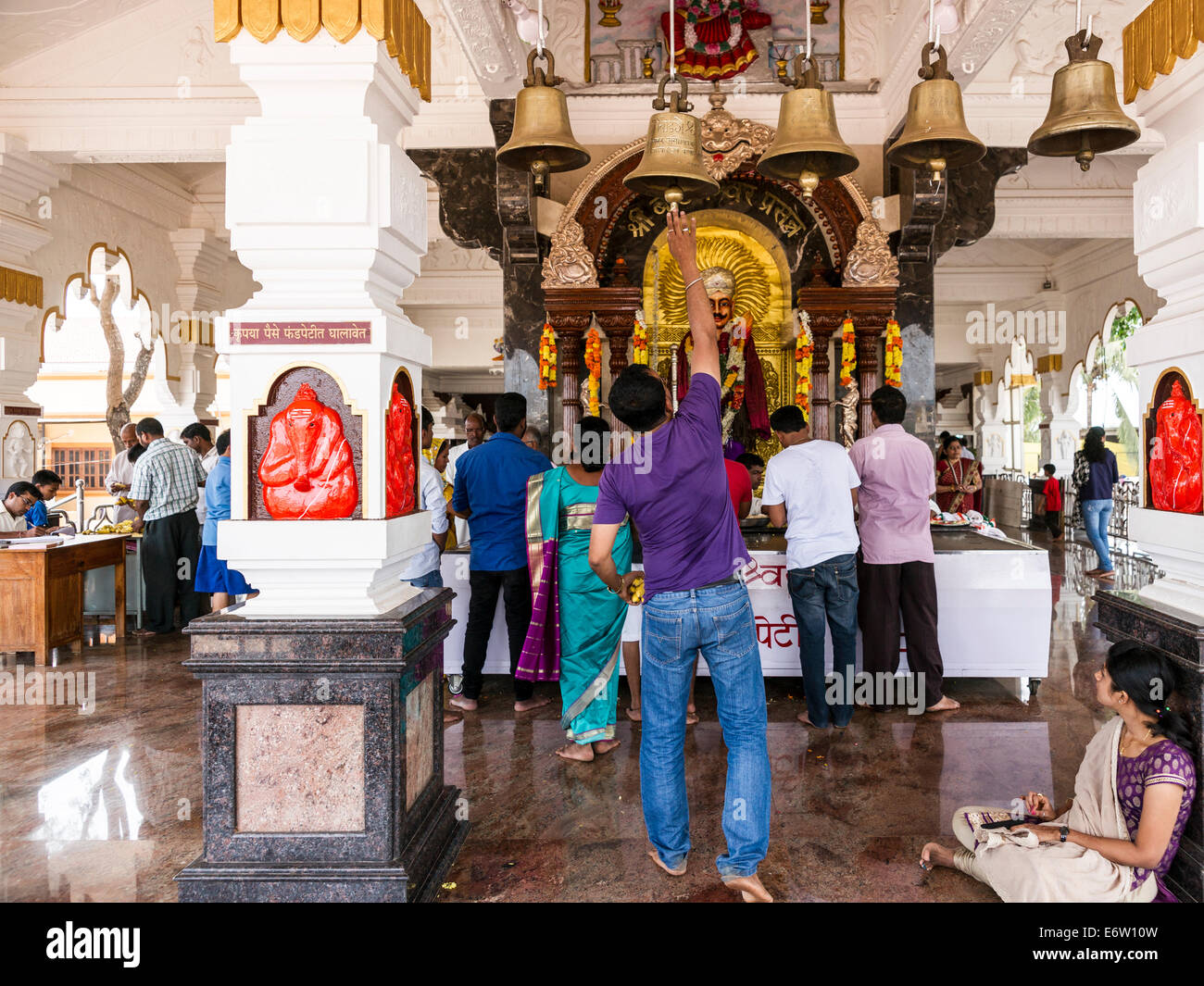 Hindu temple in Mapusa, Goa India Stock Photo - Alamy